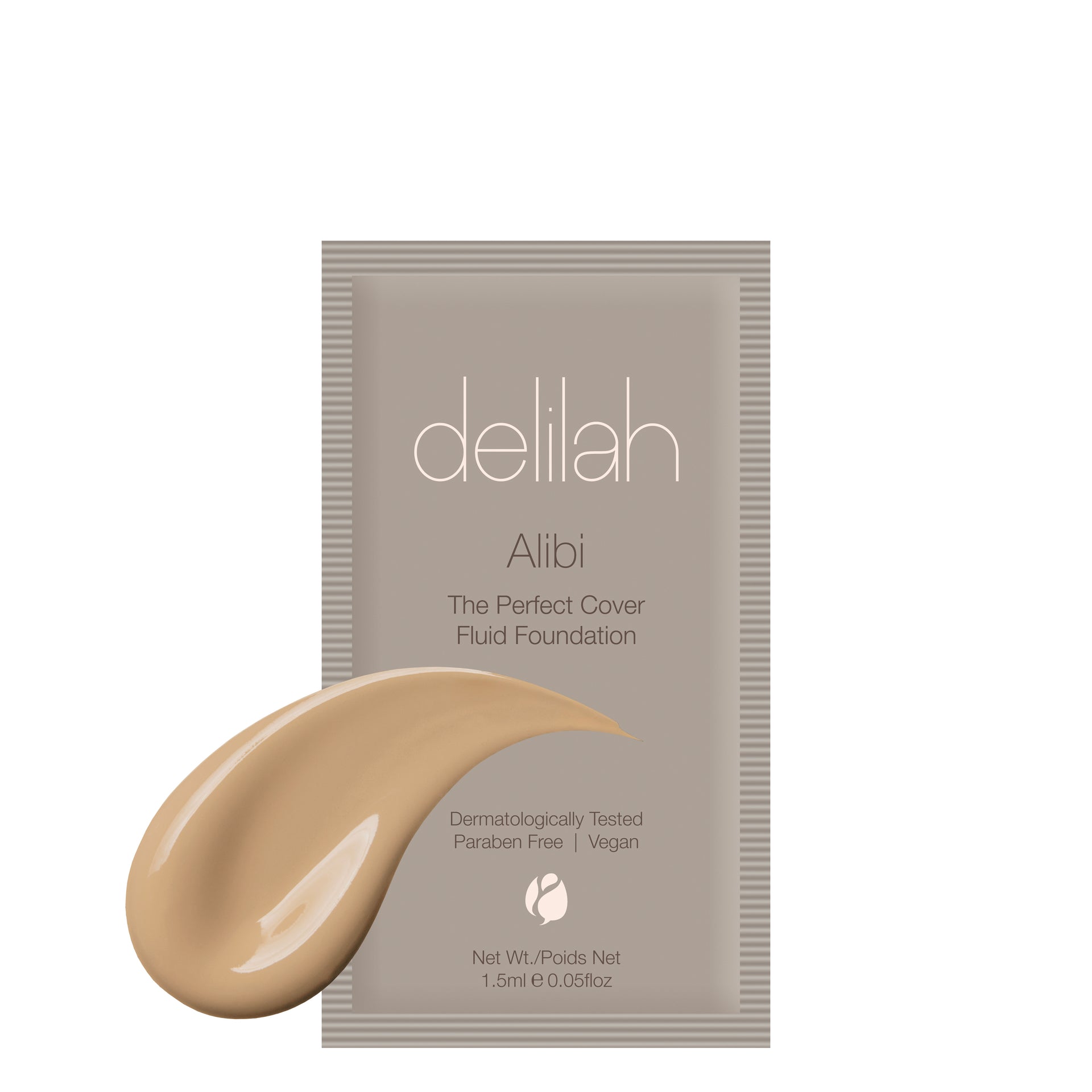 SAMPLE SACHET | Alibi The Perfect Cover Fluid Foundation – delilah